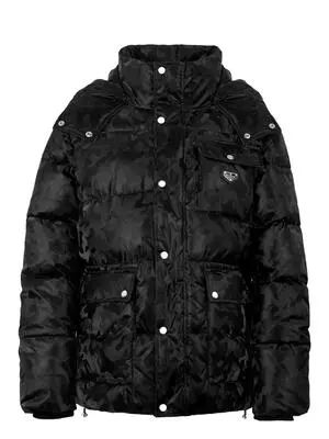 Philipp Plein Camouflage Puffer Jacket - Black