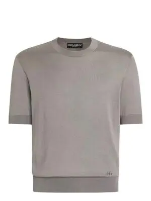 Dolce & Gabbana Short-sleeve Crew-neck T-shirt - Grey