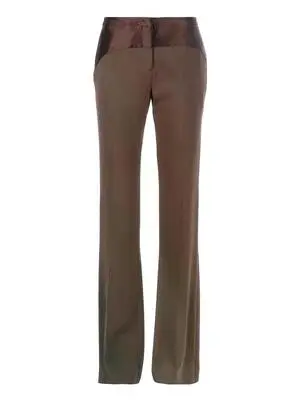 Giles Flared Trousers Brown
