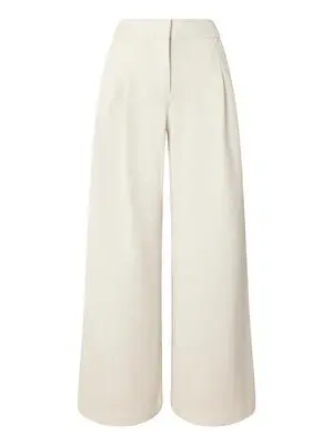 Dries Van Noten Tie-neck Stretch-silk Satin Dress - Off-white