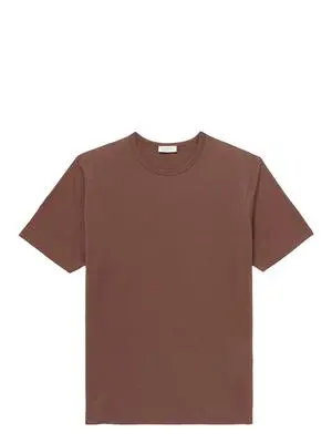 Sunspel Slim-fit Cotton-jersey T-shirt - Brown