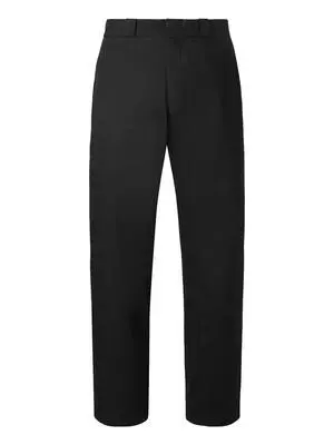 CHERRY LOS ANGELES Straight-leg Cotton-twill Chinos - Black