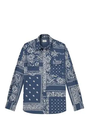 Kapital Bandana-print Cotton Shirt - Blue