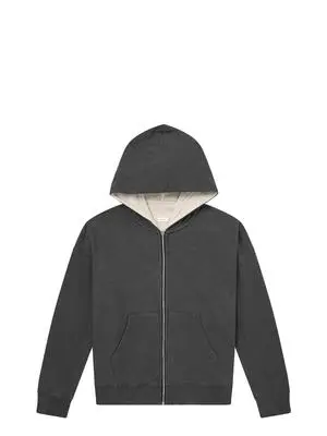 Visvim Cotton-jersey Zip-up Hoodie - Black