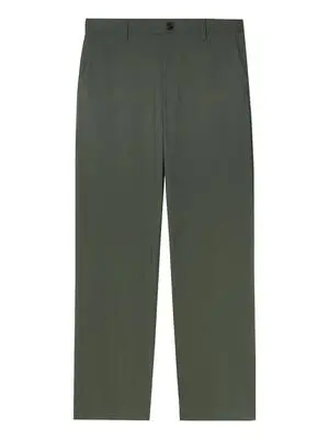 Nn07 Paw 1089 Straight-leg Cotton-blend Twill Trousers - Green