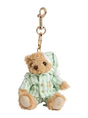 Harrods Pyjama Henry Bear Keyring - Green