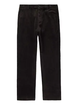 Nn07 Paw 50004 Straight-Leg Organic Cotton-Corduroy Trousers Brown