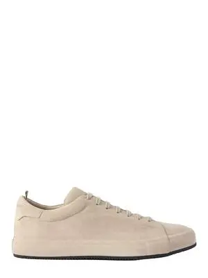 Officine Creative Essence 001 Suede Sneakers Beige