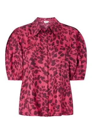 Gabriela Hearst Sansi Printed Silk-twill Shirt - Pink