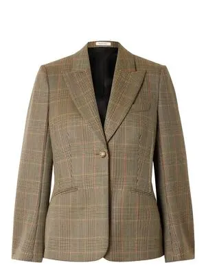 Alexander McQueen Prince Of Wales Checked Wool Blazer - Multi