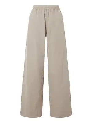 Balenciaga Embroidered Shell Track Pants - Neutrals