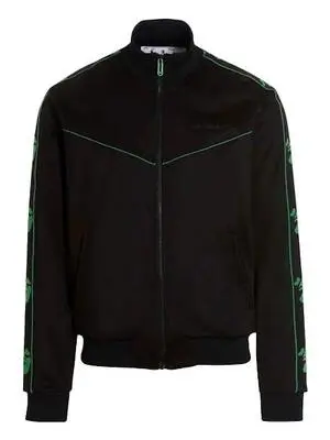 Off-White Face Band Slim Tracktop Jacket - Black