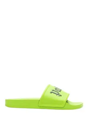 Palm Angels Pool Slides - Light Green