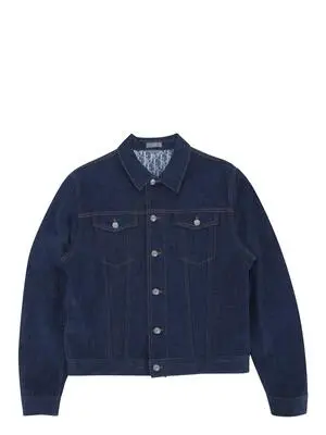 Dior Denim Jacket With Oblique Lining - Blue