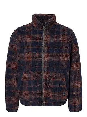 Paul Smith Check-pattern Zip-up Fleece Jacket - Blue
