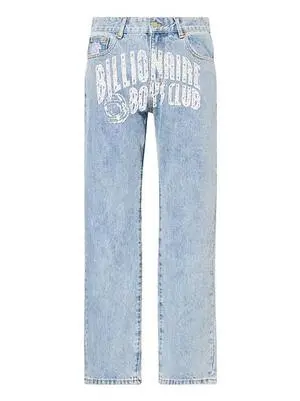 BILLIONAIRE BOYS CLUB Arch Logo Straight-leg Denim Jeans - Light Wash Blue