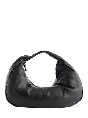 ST. AGNI Bon Bon Leather Shoulder Bag - Black