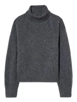 NILI LOTAN Tabitha Cashmere Turtleneck Sweater - Charcoal