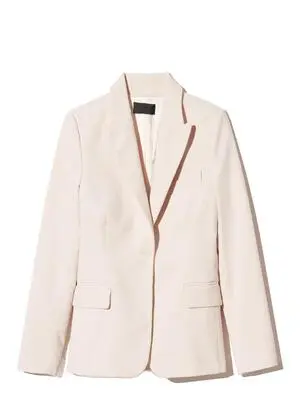 NILI LOTAN Marshal Corduroy Jacket - Ivory