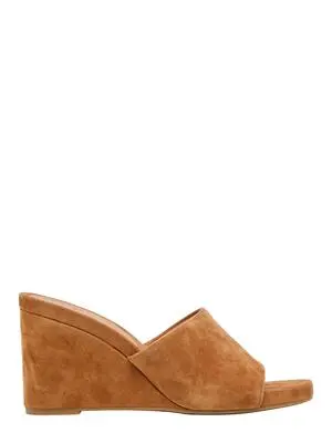 DOLCEVITA Holta Suede Wedge Clogs - Brown Suede