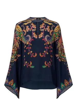 Etro Paisley Printed Silk Blouse - Multicoloured