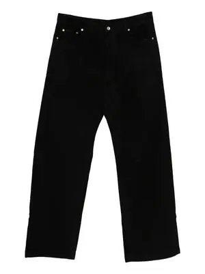 Rick Owens Cotton Trousers - Black