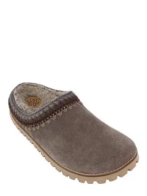 THE SAK Bolinas Suede Clogs Mushroom Shearling