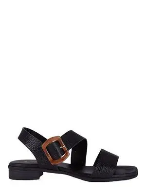 MENINA STEP Side Buckle Sandal - Black