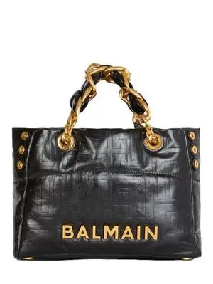 Balmain 1945 Soft Cabas Small Tote - Black