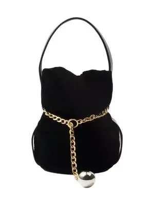 Prada Mini Chain Bucket Bag - Black
