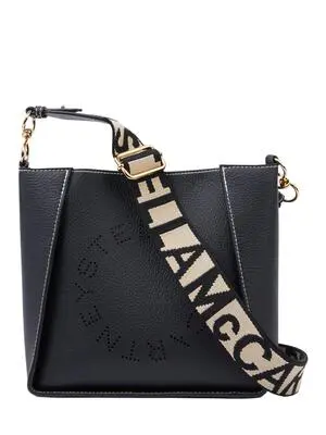 Stella McCartney Logo Square Crossbody Bag - Black