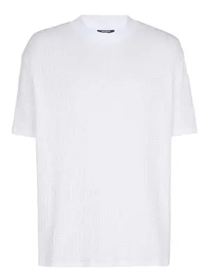 BALMAIN Cotton-blend Monogram T-shirt