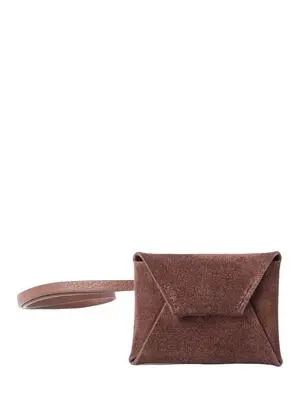 Brunello Cucinelli Suede Bag Charm - Red