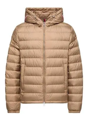 Moncler Vermeille Hooded Short Down Jacket - Beige