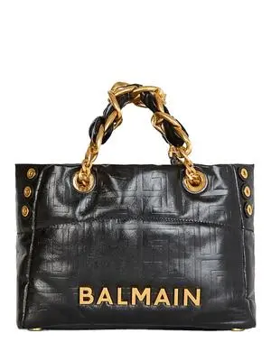 Balmain 1945 Soft Cabas Small-pb Handbag - Black