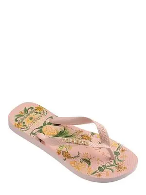 Havaianas Farm Rio Botanical Beauty Flip Flop Sandals - Ballet Rose