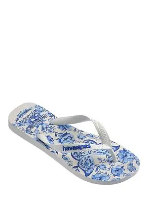 Havaianas Farm Rio Porcelain Garden Flip Flop Sandals - White