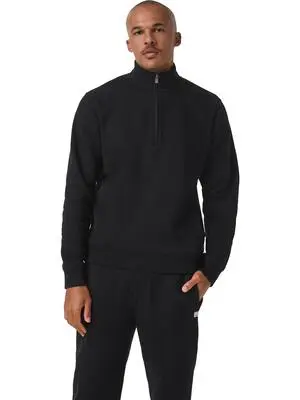 Vuori Seaside Half Zip Jacket - Black