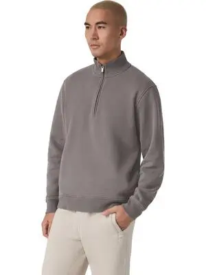 Vuori Seaside Half Zip Jacket Cavern Grey