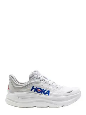 HOKA® Bondi 9 Logo-print Sneakers - White