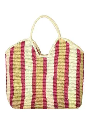 AMOR Y MEZCAL Striped Tote - Neutrals