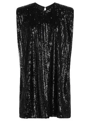 GOLDEN GOOSE Mini Polyester Dress - Black