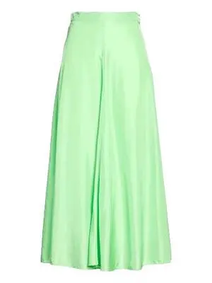 FORTE_FORTE Maxi Flared Silk Skirt - Green
