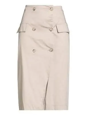 HAVEONE Midi Pencil Skirt - Beige