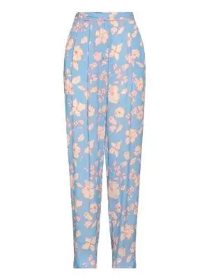 FORTE_FORTE Floral Print Crepe Pants - Blue