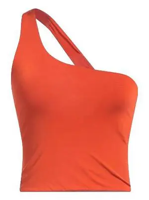 FORTE_FORTE One-shoulder Crop Top - Orange