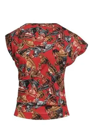 VIVIENNE WESTWOOD Printed Jersey T-shirt - Red