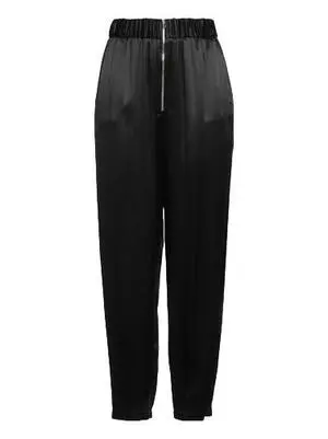 FORTE_FORTE Tapered Satin Pants - Black