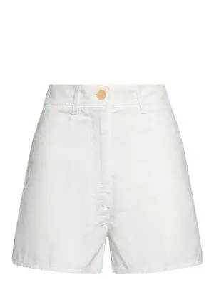 FORTE_FORTE Woven Bermuda Shorts - White