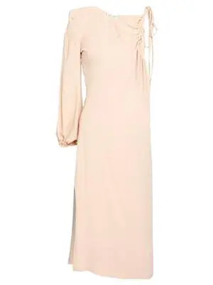 FORTE_FORTE One-shoulder Midi Dress - Pink